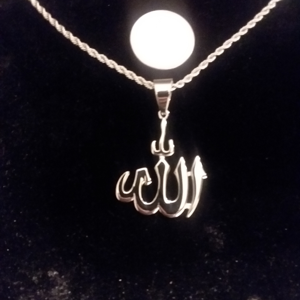 Stainless Steel Necklace 24 Inches Long - Gem